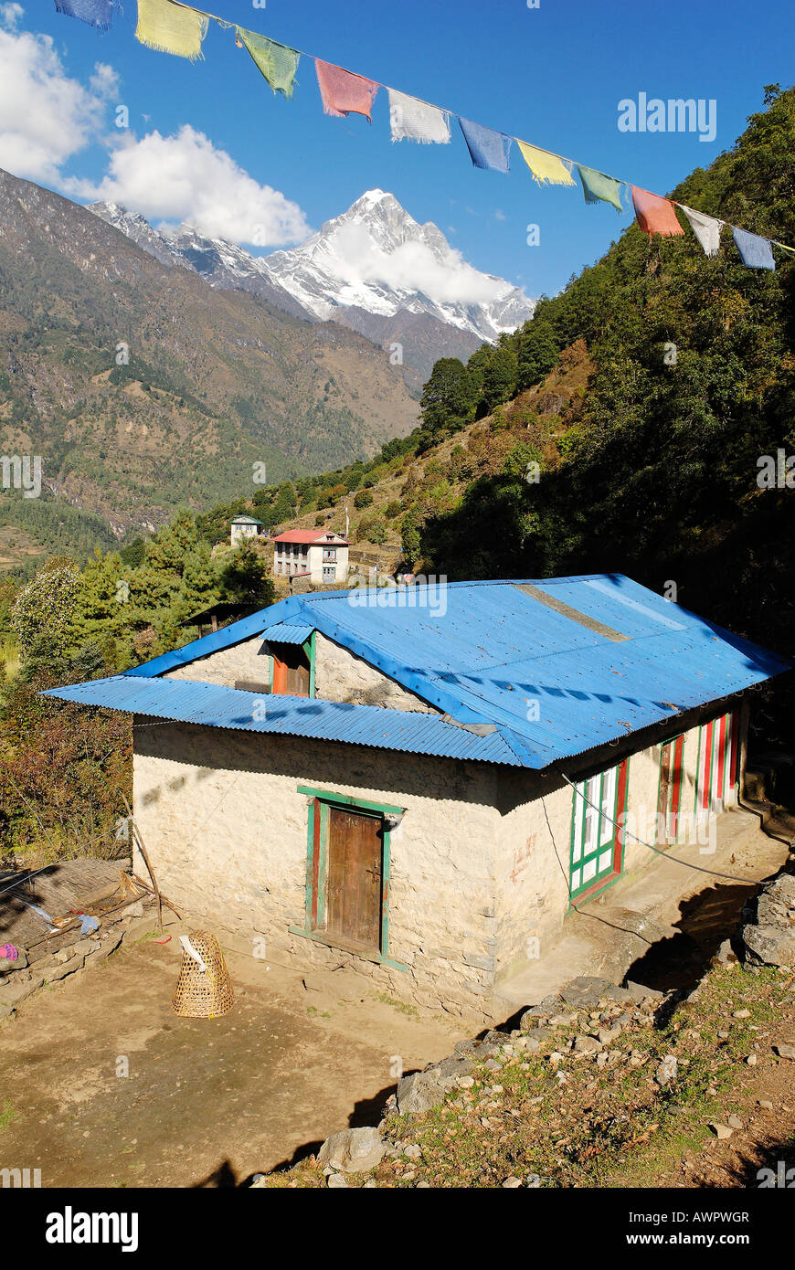 Dudh Koshi valley, Solukhumbu, Khumbu, Mount Everest region, Nepal ...