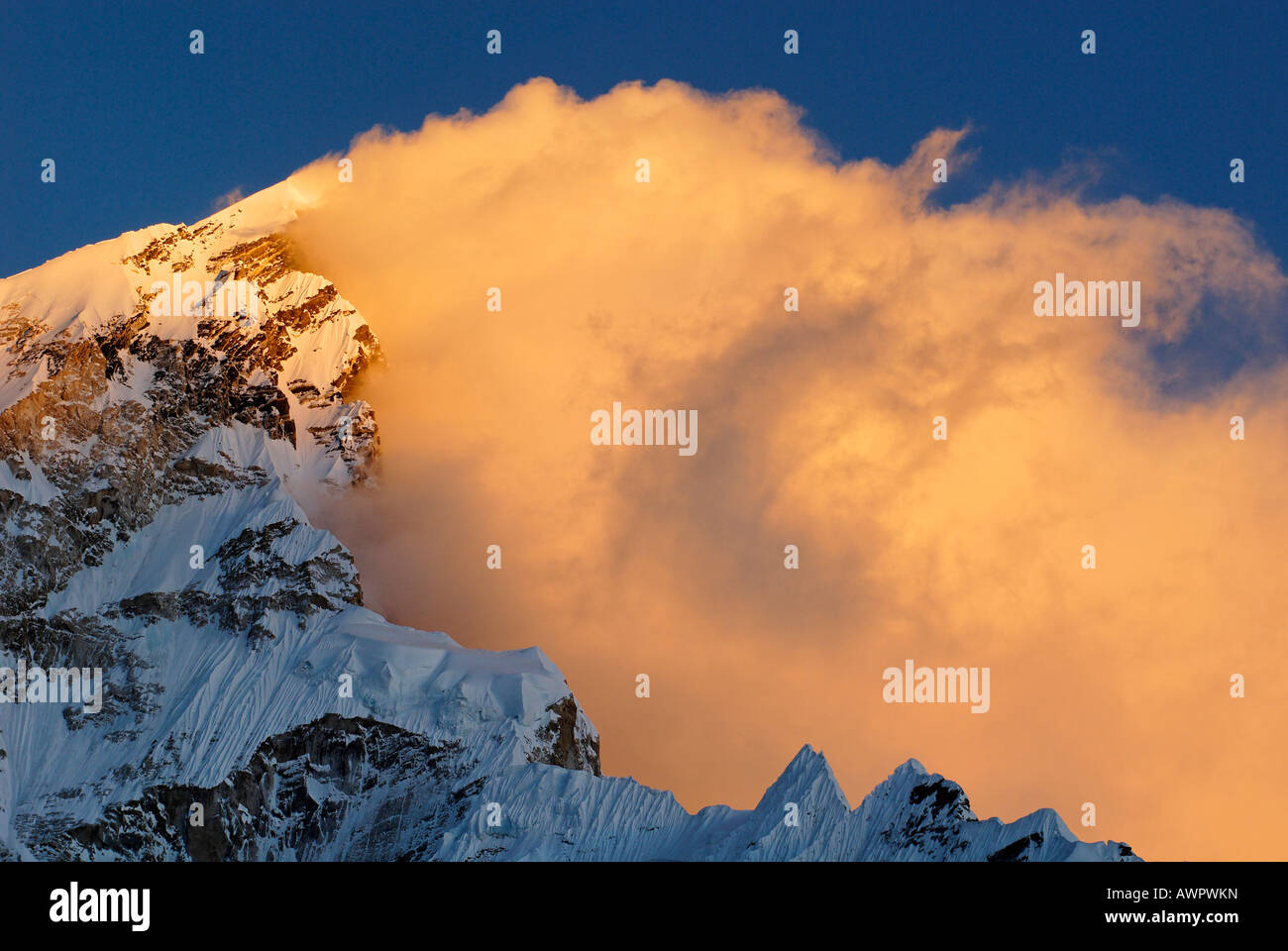 Nuptse (7861) west face, Khumbu Himal, Sagarmatha National Park, Nepal ...