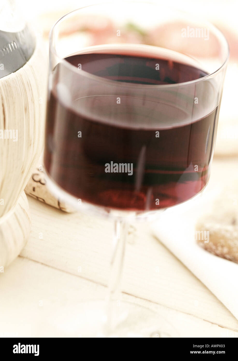 Large glass of red wine Stock Photo - Alamy