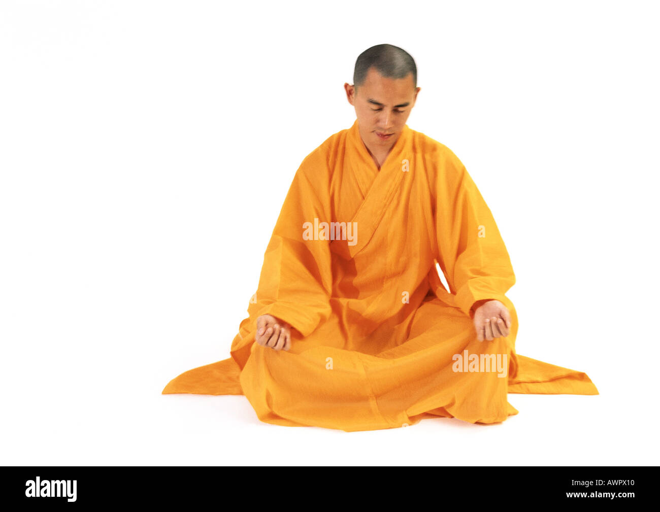 Buddhist monk meditating in lotus position Stock Photo: 5431823 - Alamy Buddhist monk meditating in lotus position Stock Photo: 5431823 - Alamy