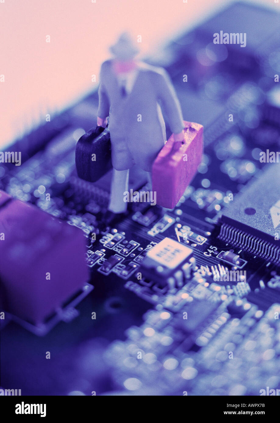 Circuit board without chip hi-res stock photography and images - Alamy