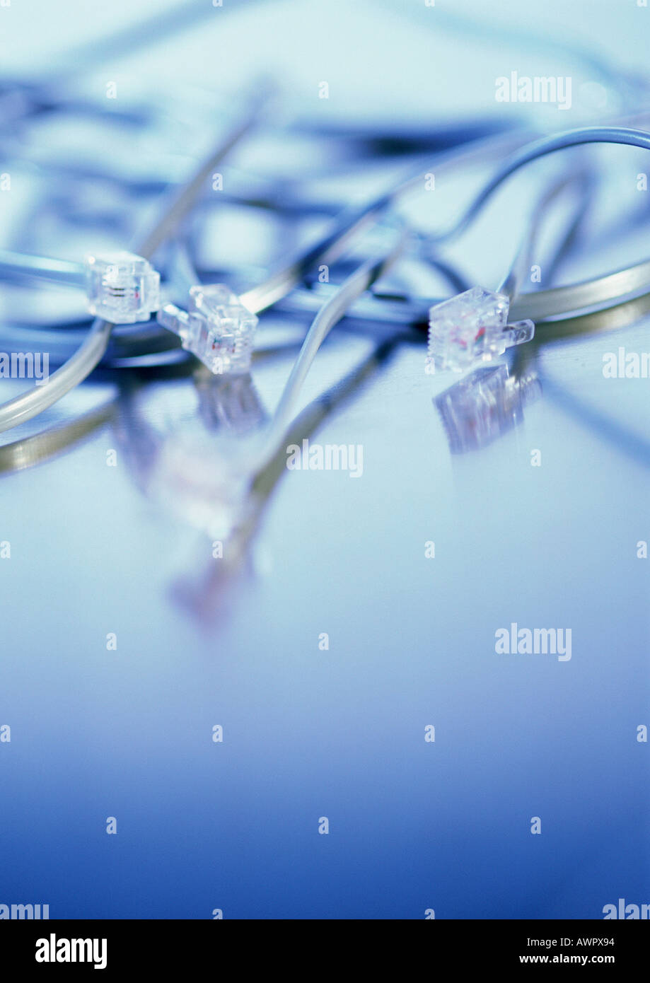 Computer plugs, close-up Stock Photo - Alamy