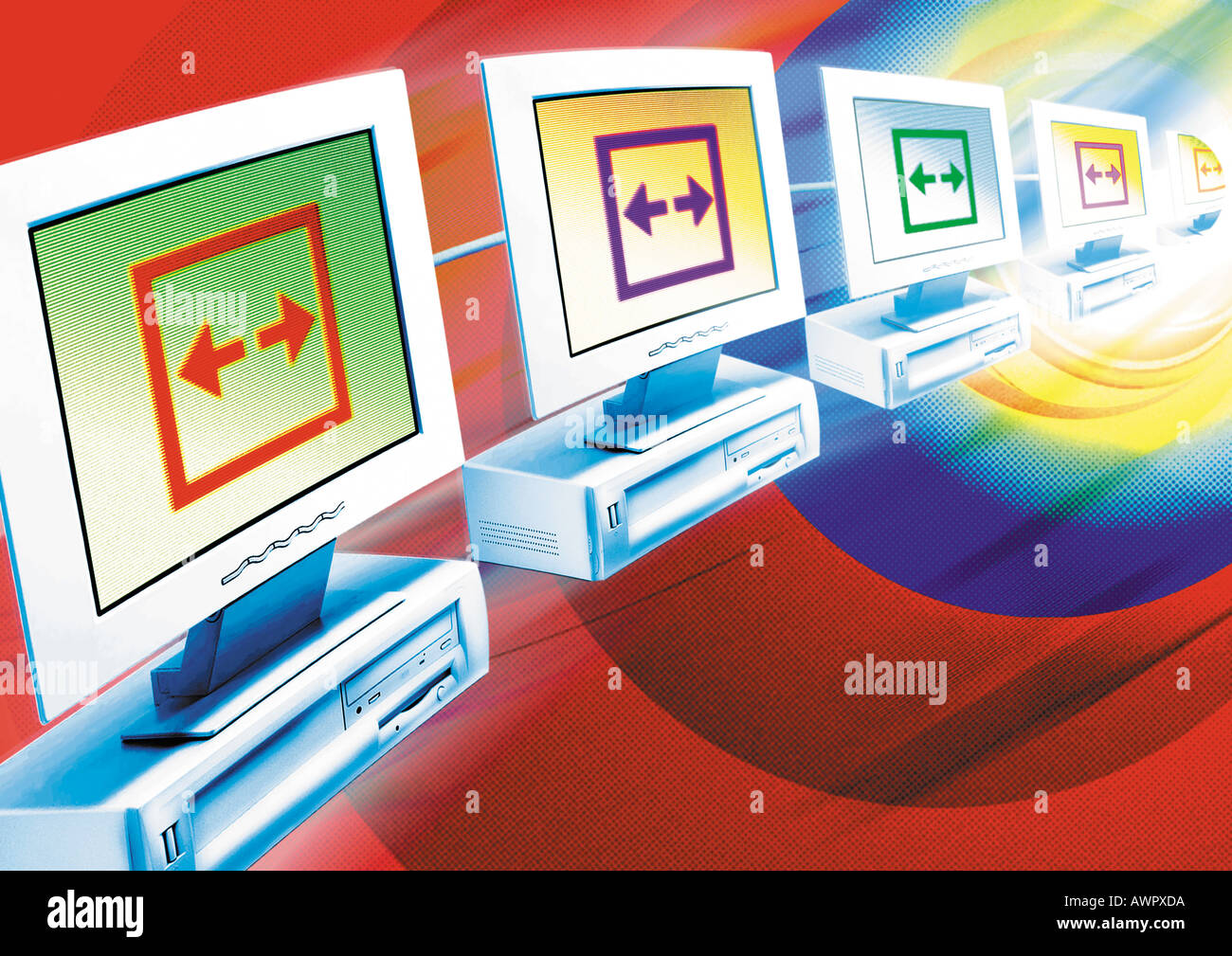 Floating screens hi-res stock photography and images - Alamy