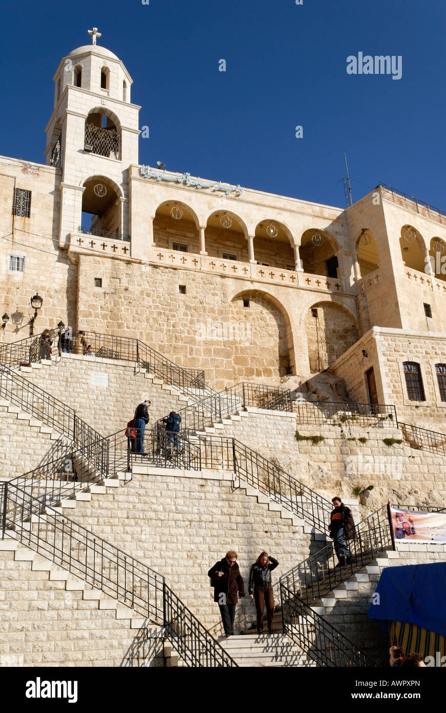 Greek orthodox convent of our Lady of Saidnaya, Sednaya, Syria Stock ...