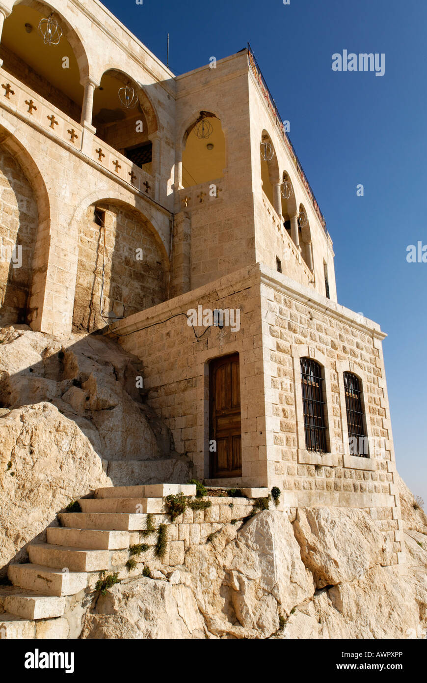 Greek orthodox convent of our Lady of Saidnaya, Sednaya, Syria Stock ...