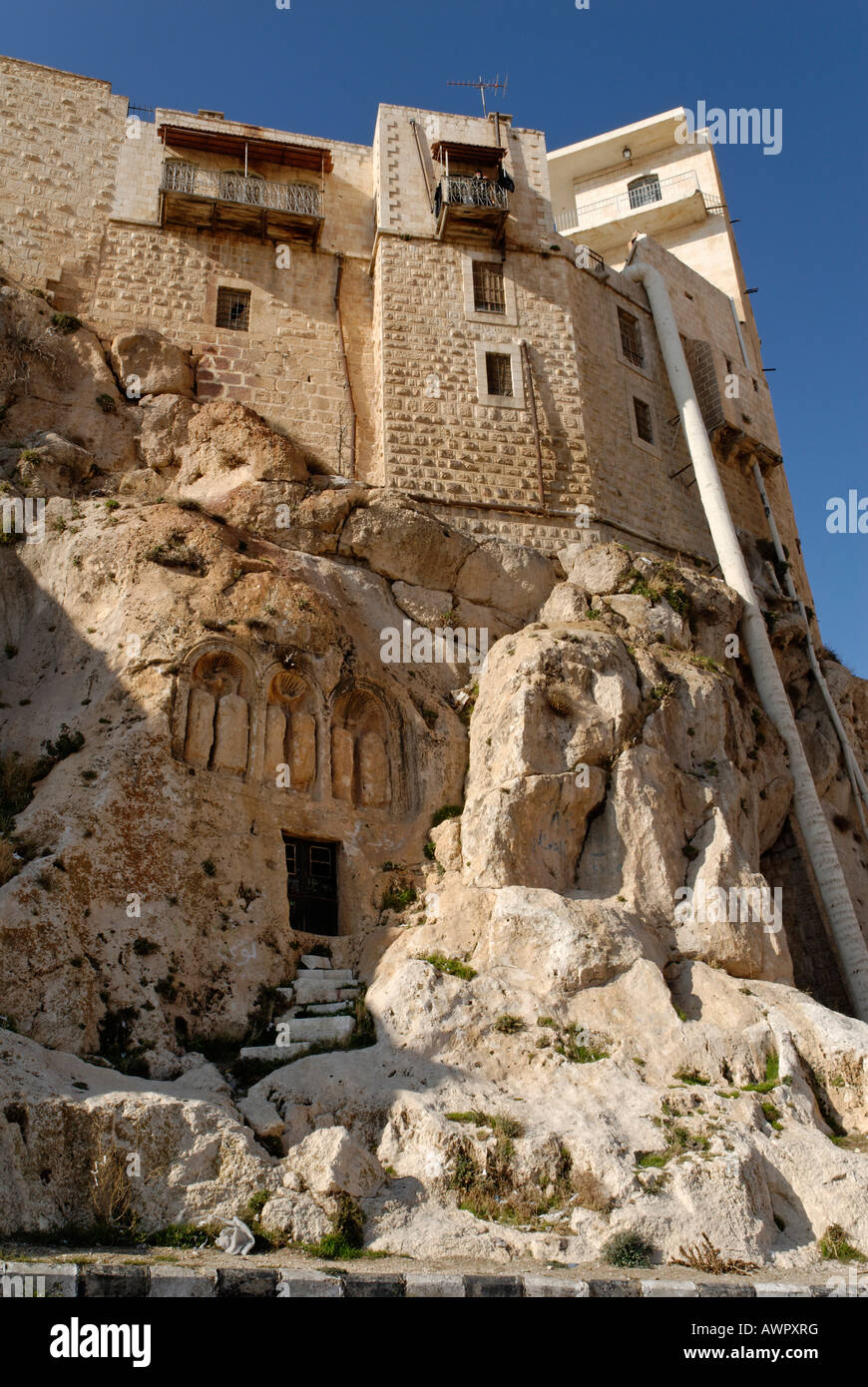 Greek orthodox convent of our Lady of Saidnaya, Sednaya, Syria Stock ...