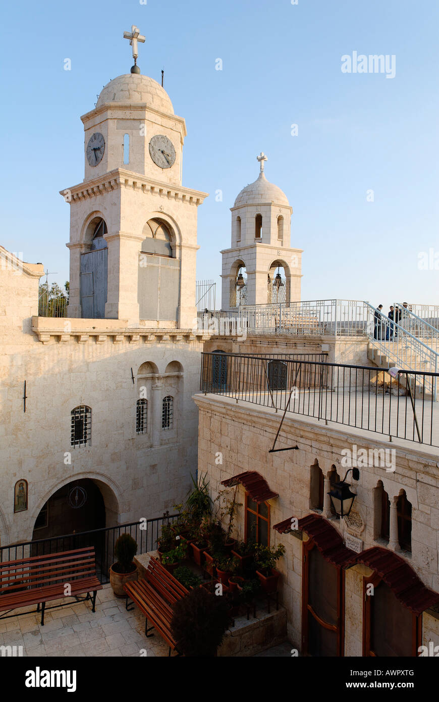 Greek orthodox convent of our Lady of Saidnaya, Sednaya, Syria Stock ...