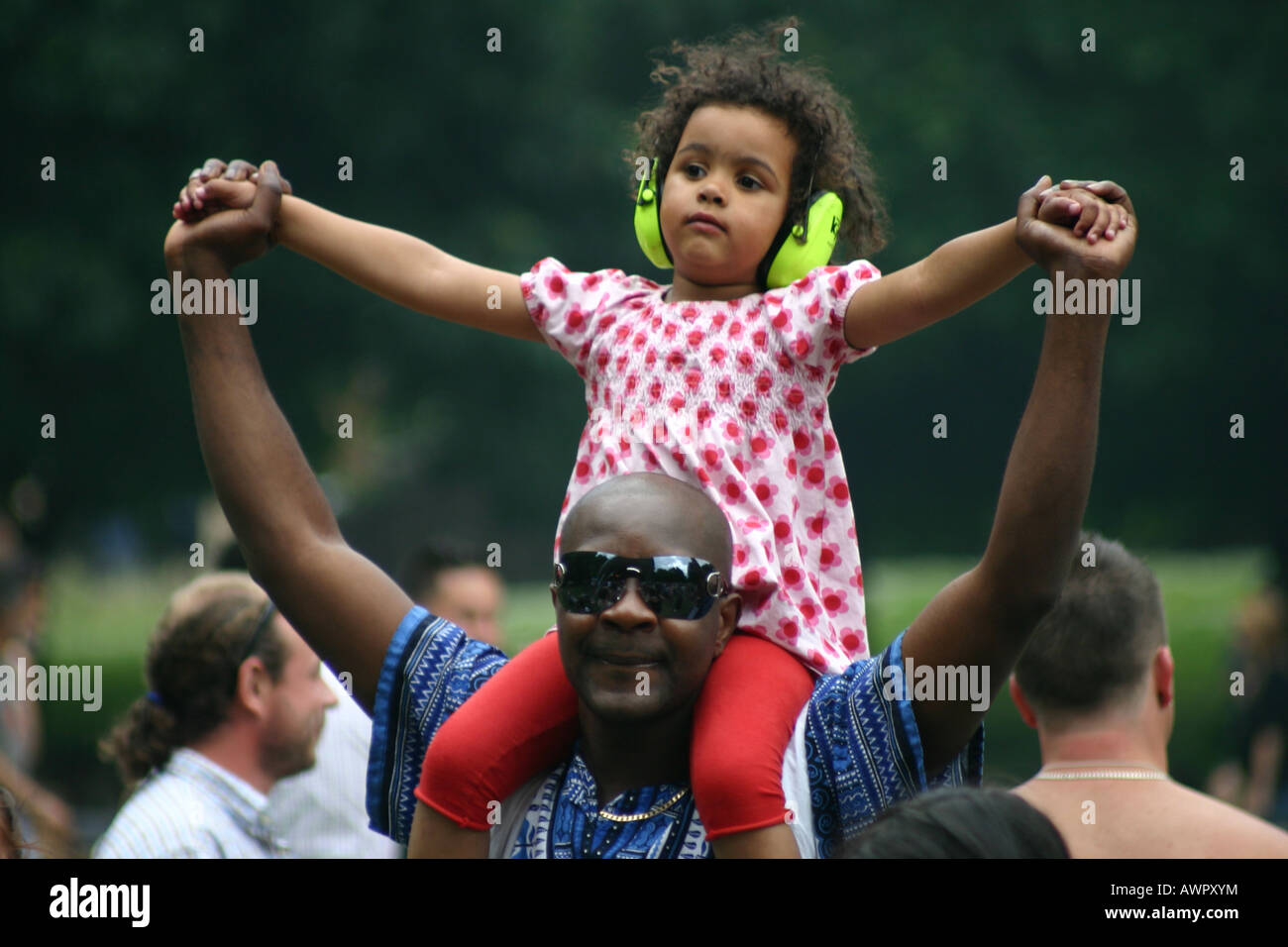cuban cuba caribbean carnival happy father daughter dancing together ...
