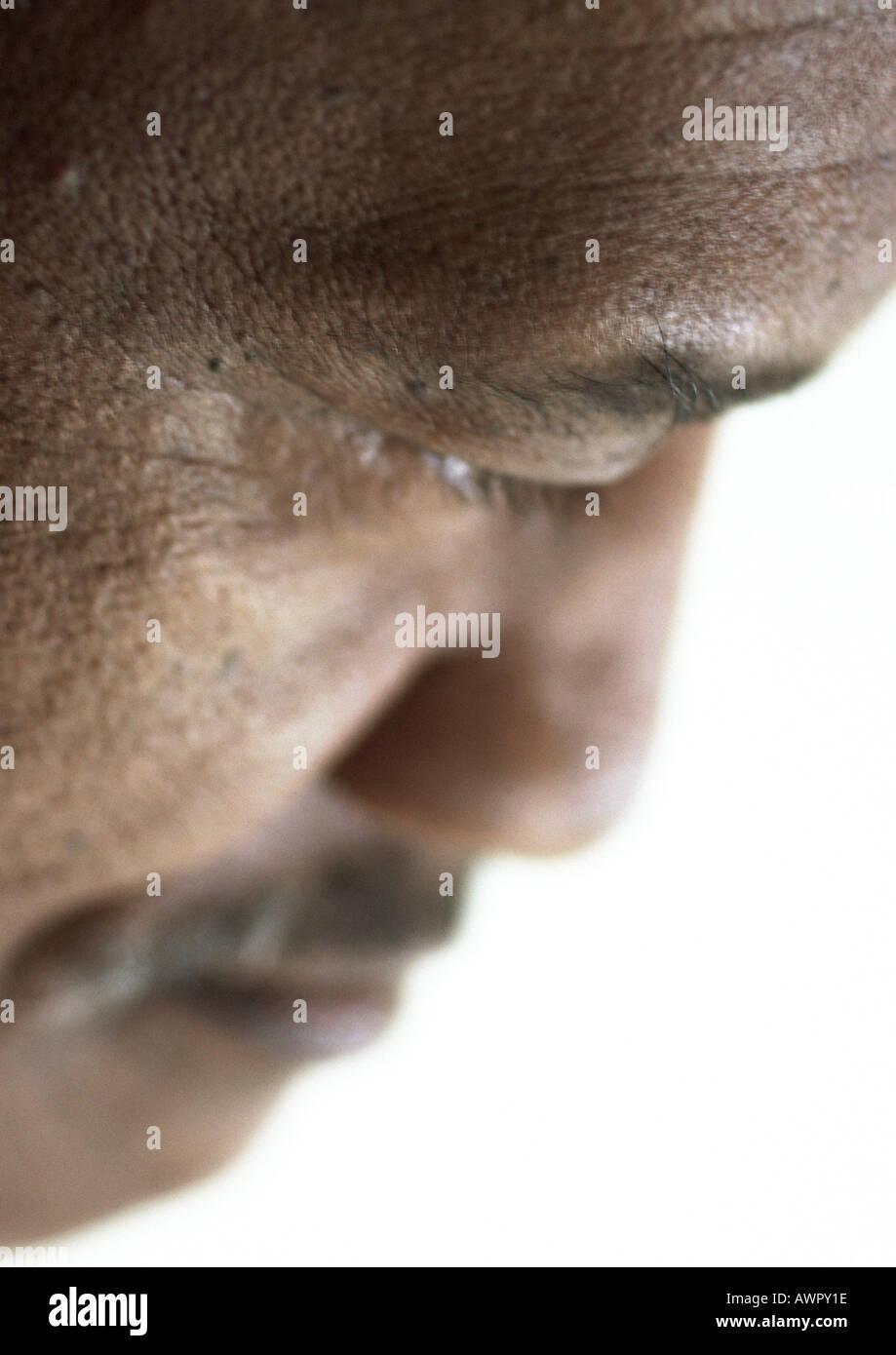 Senior man, close-up, side view Stock Photo - Alamy