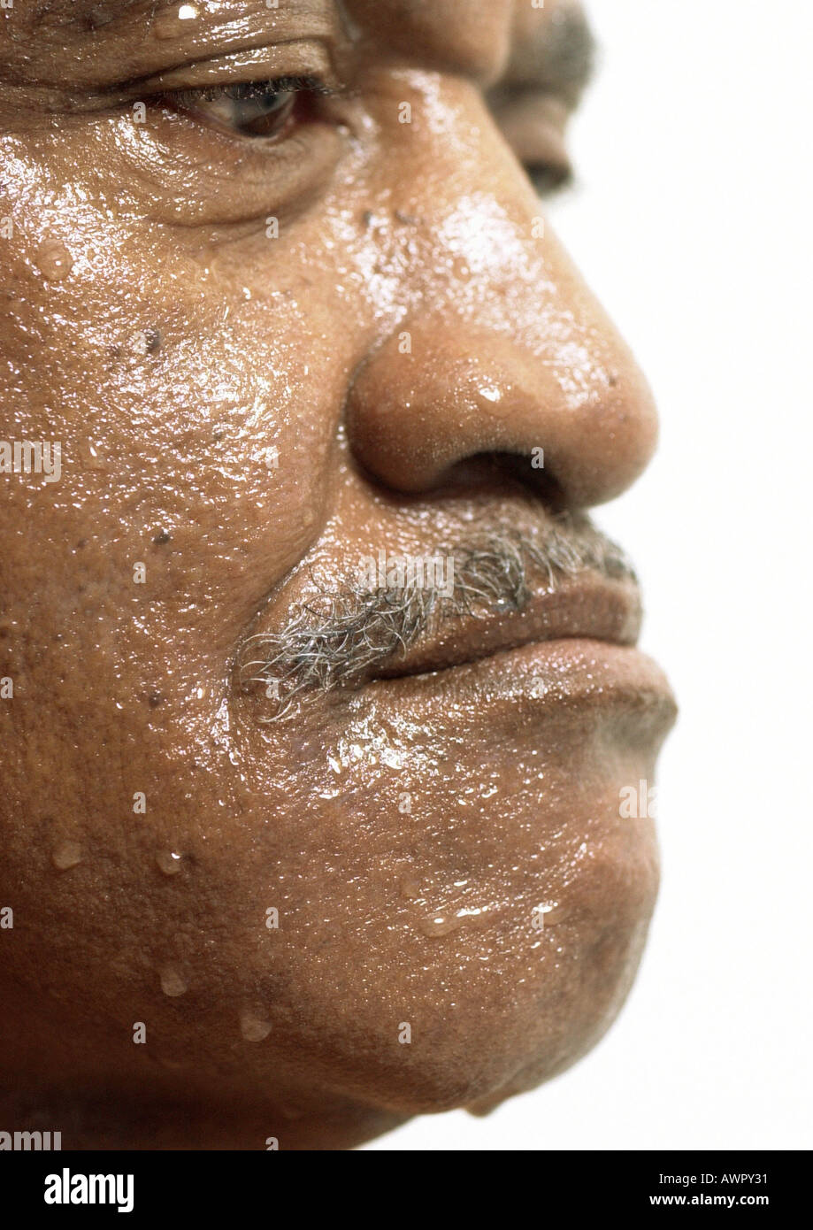 Sweat dripping face hi-res stock photography and images - Alamy