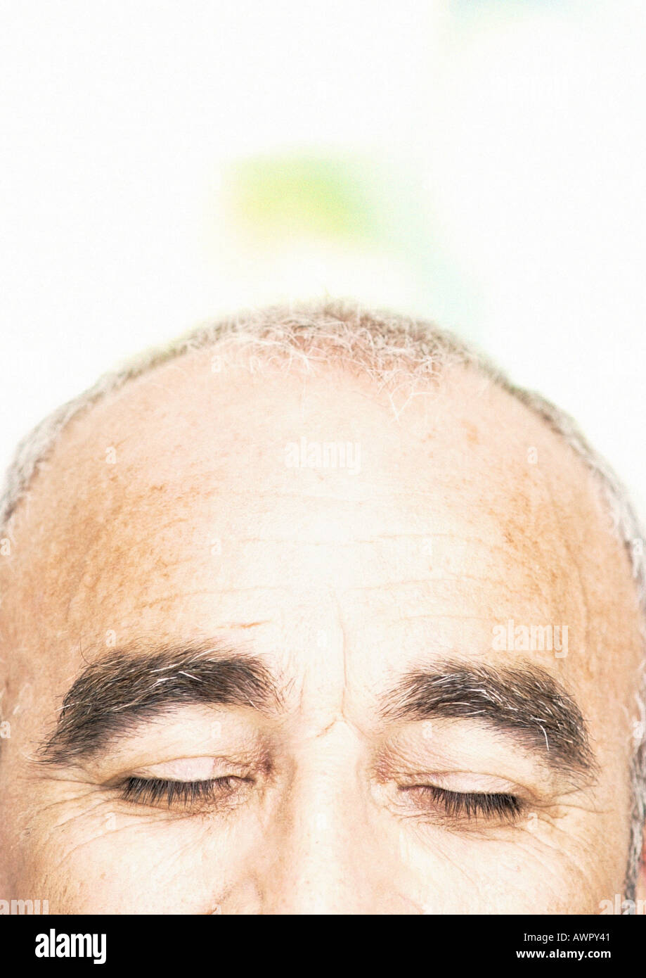 Mature man, close-up of upper face Stock Photo - Alamy