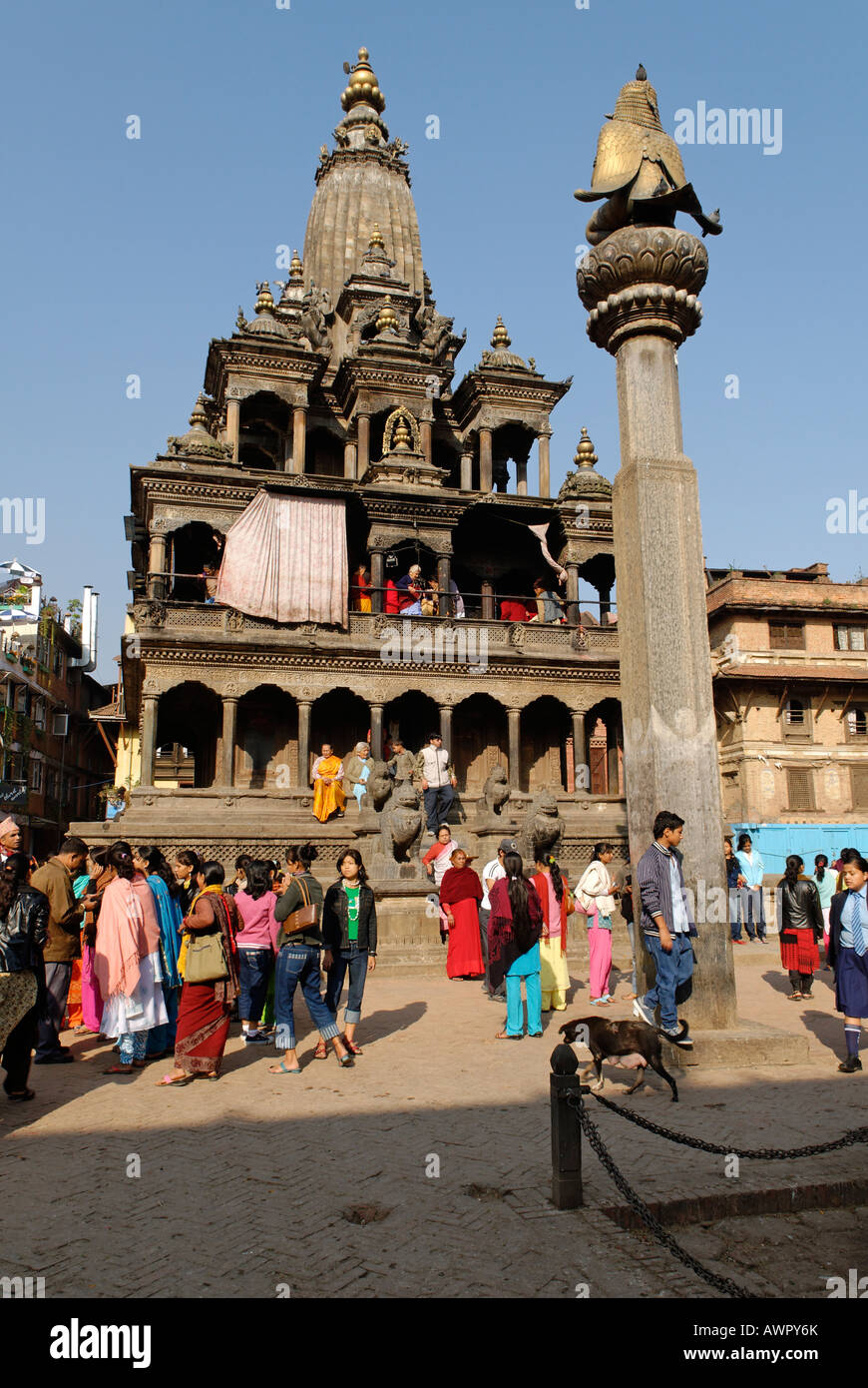 Kathmandu patan krishna mandir hindu temple hi-res stock photography ...