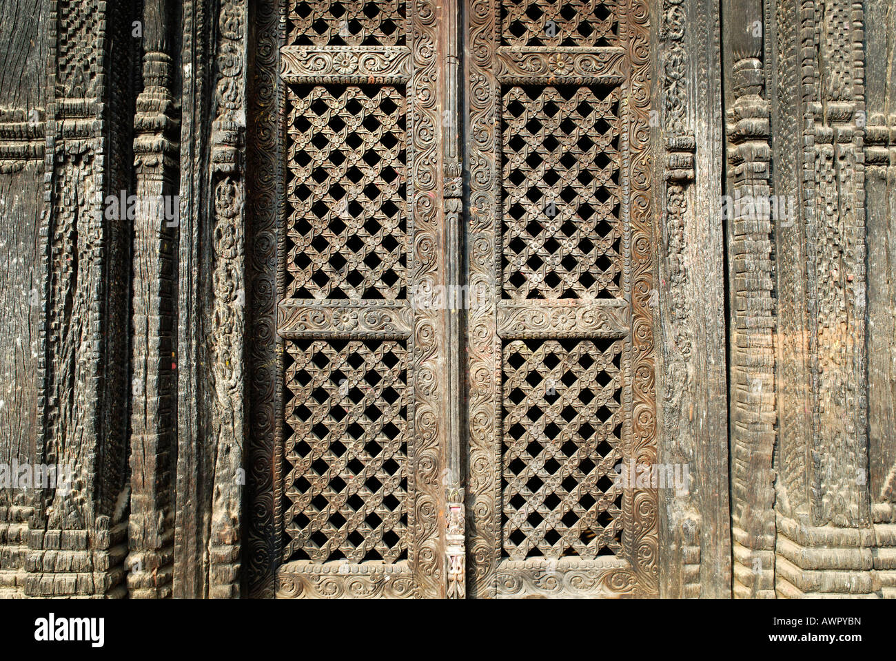 Nepal bhaktapur temple wood carving hi-res stock photography and images ...