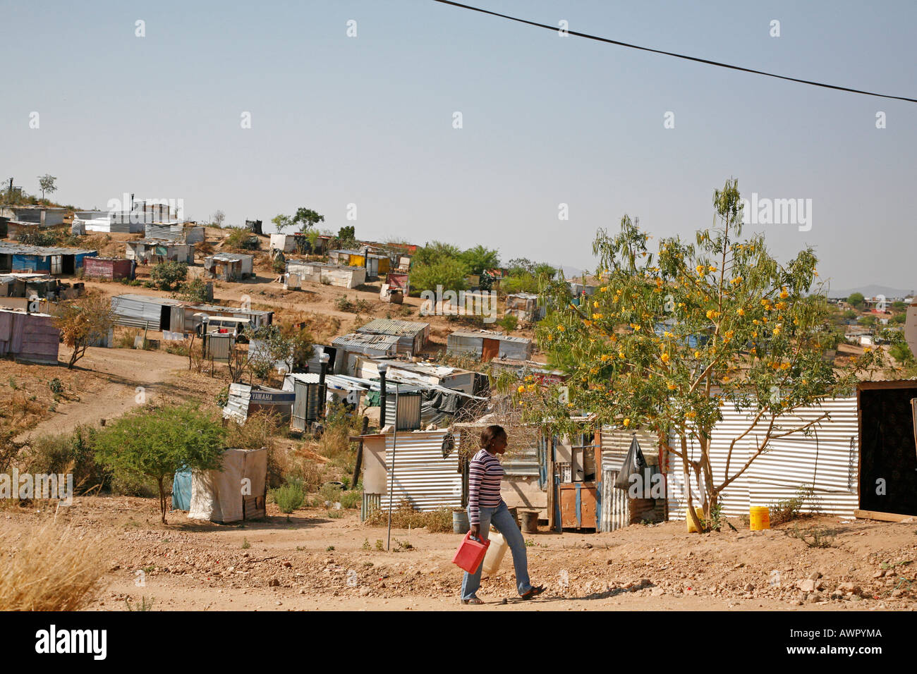 NAMIBIA Shantytown squatter settlements Stock Photo - Alamy