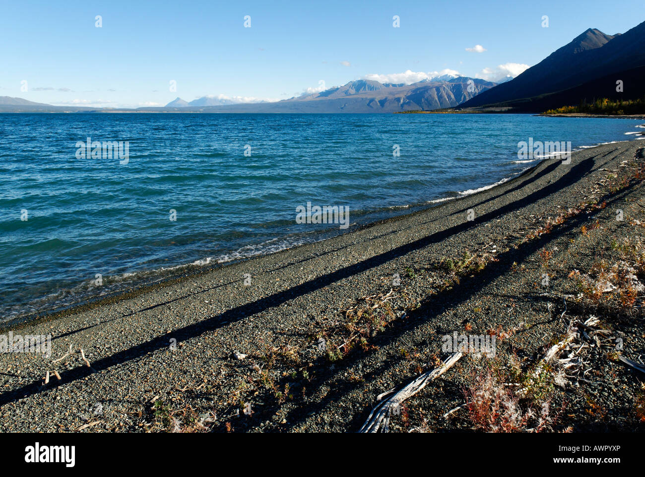 Kluane Lake, Kluane National Park, Yukon Territory, Canada Stock Photo ...