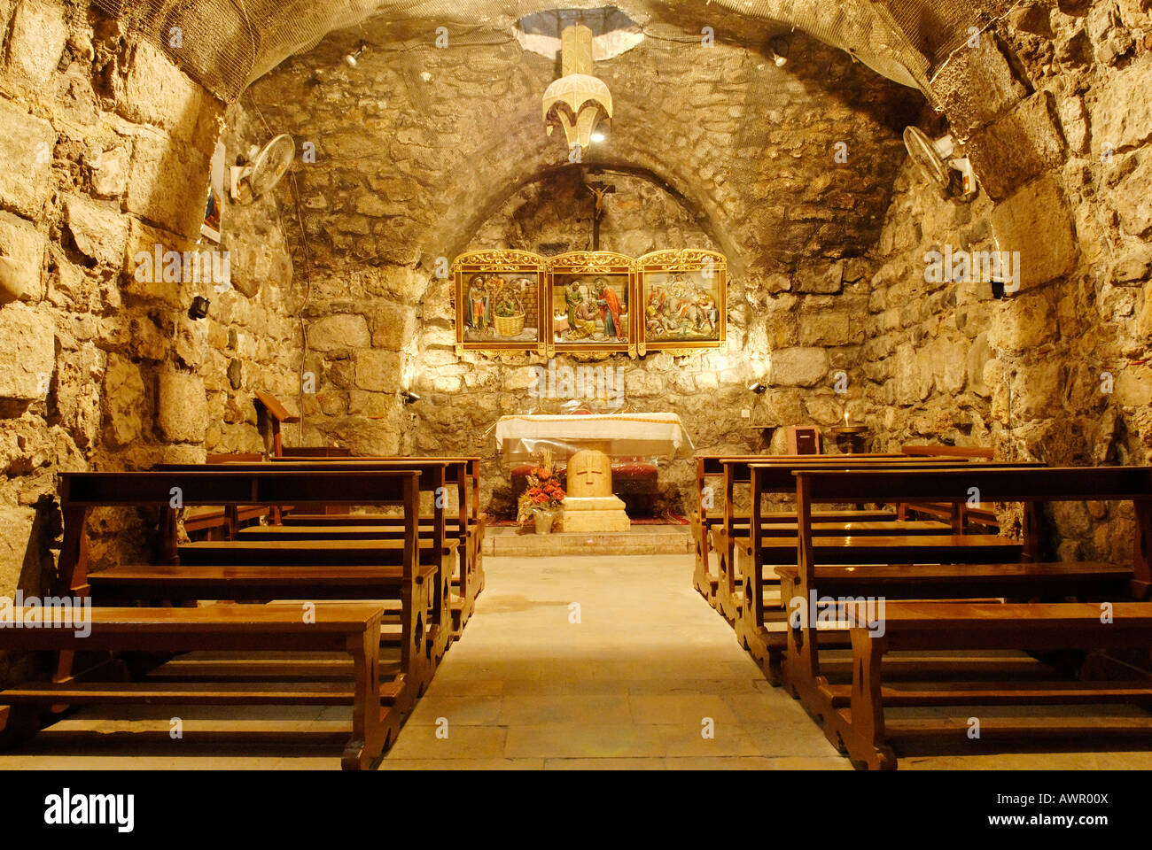 Early christian Ananias chapel, Damascus, Syria Stock Photo - Alamy