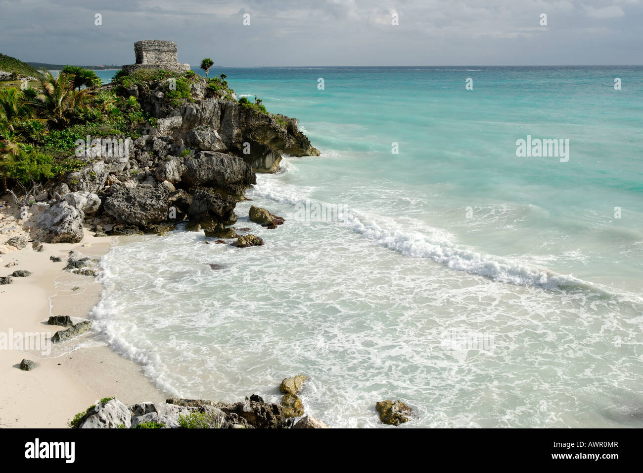Maya archeological site Tulum, Quintana Roo, Yucatan, Mexico Stock ...