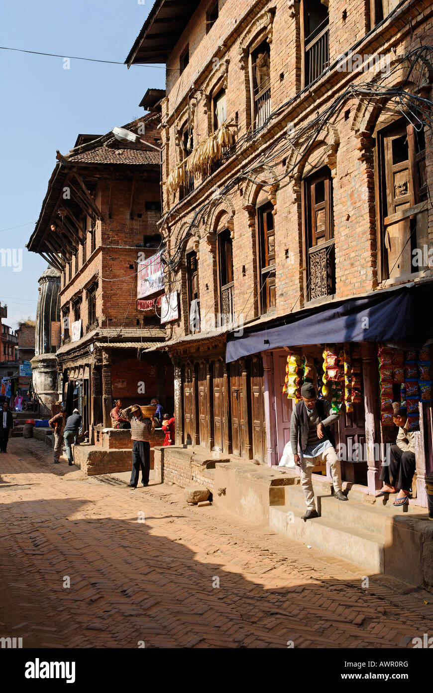 Bhaktapur old street hi-res stock photography and images - Alamy