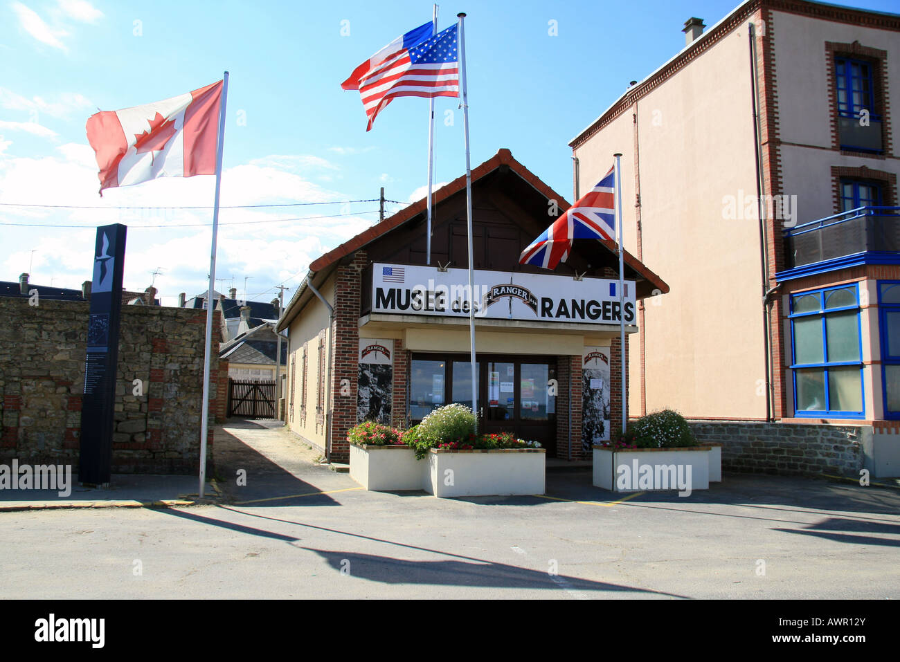 The Rangers Museum in Grandcamp-Maisy, Normandy, France Stock Photo - Alamy