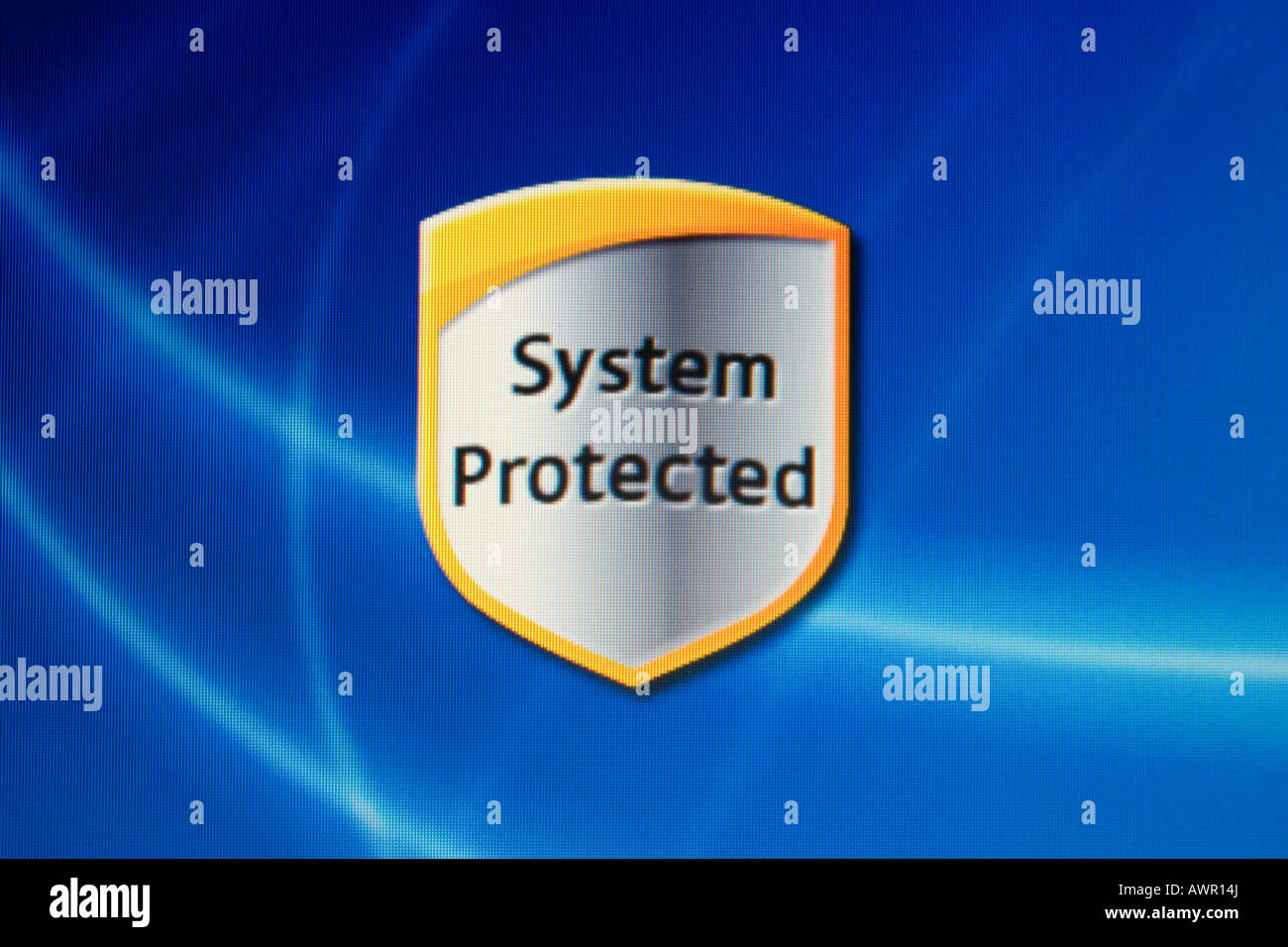Screenshot, Computer Warning, System Protected Stock Photo - Alamy