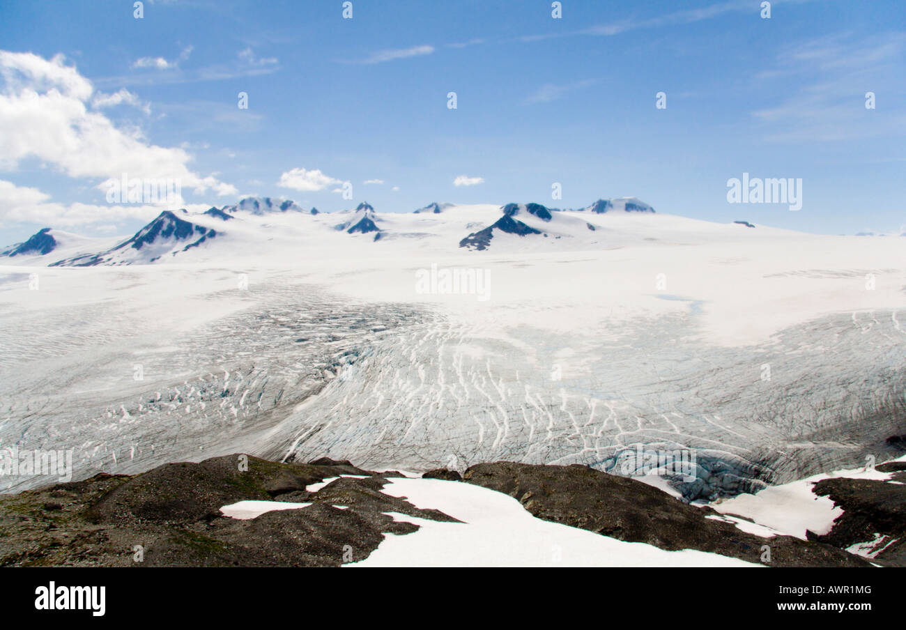 Harding Icefield, glacier, Kenai Peninsula, Alaska, USA Stock Photo - Alamy