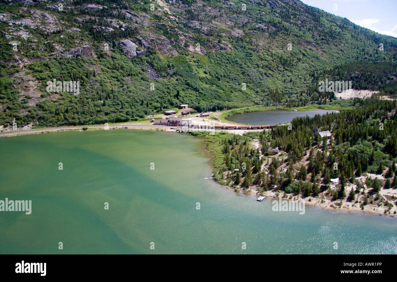 Aerial view of berg lake, british columbia, canada hi-res stock ...
