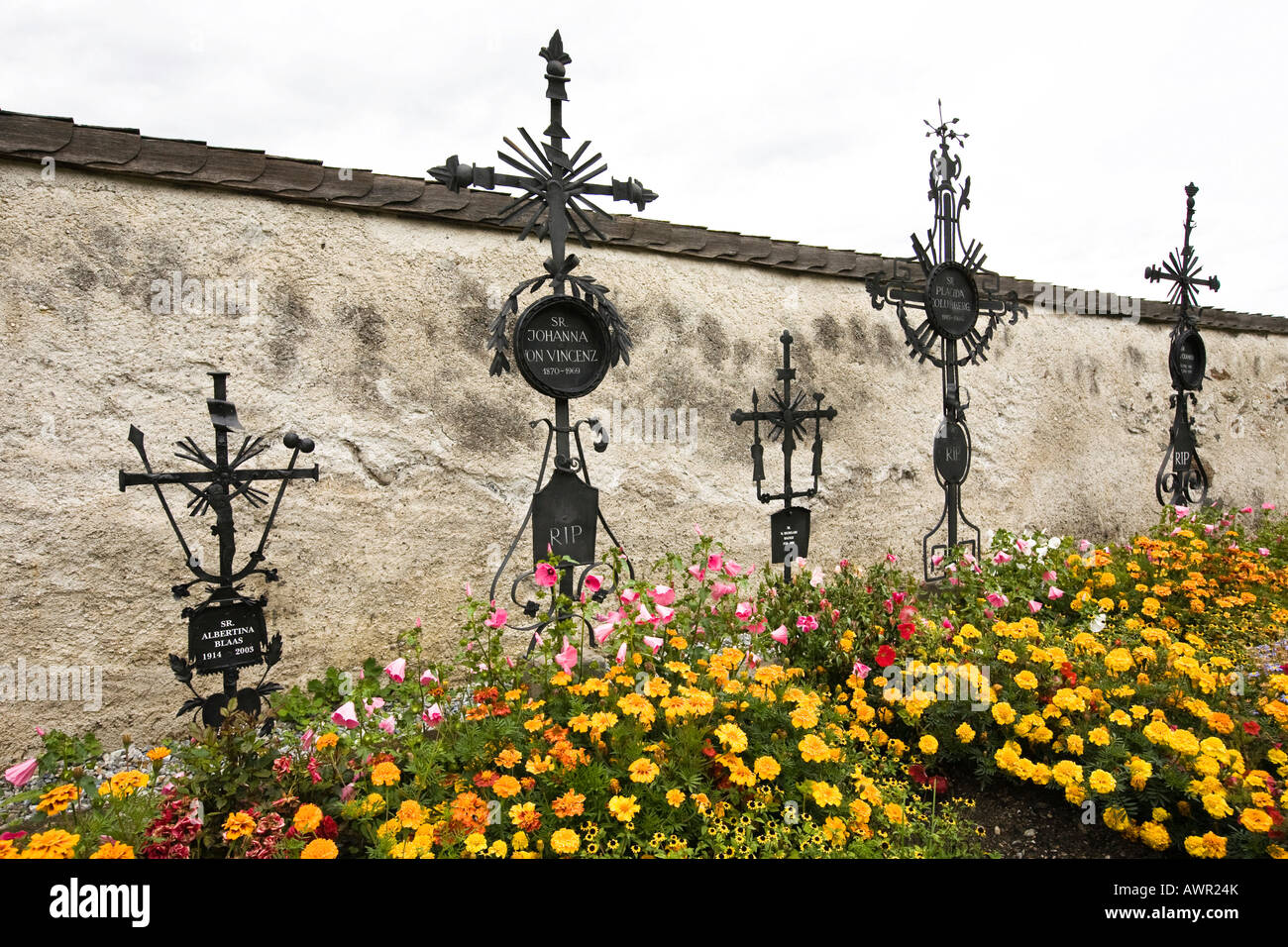 Cemetery at the Convent of Saint John (St. Johann), Benedictine ...