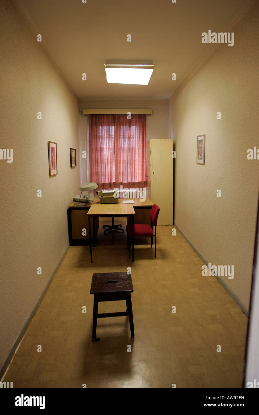 Interrogation room in a prison building of the Ministry for public ...