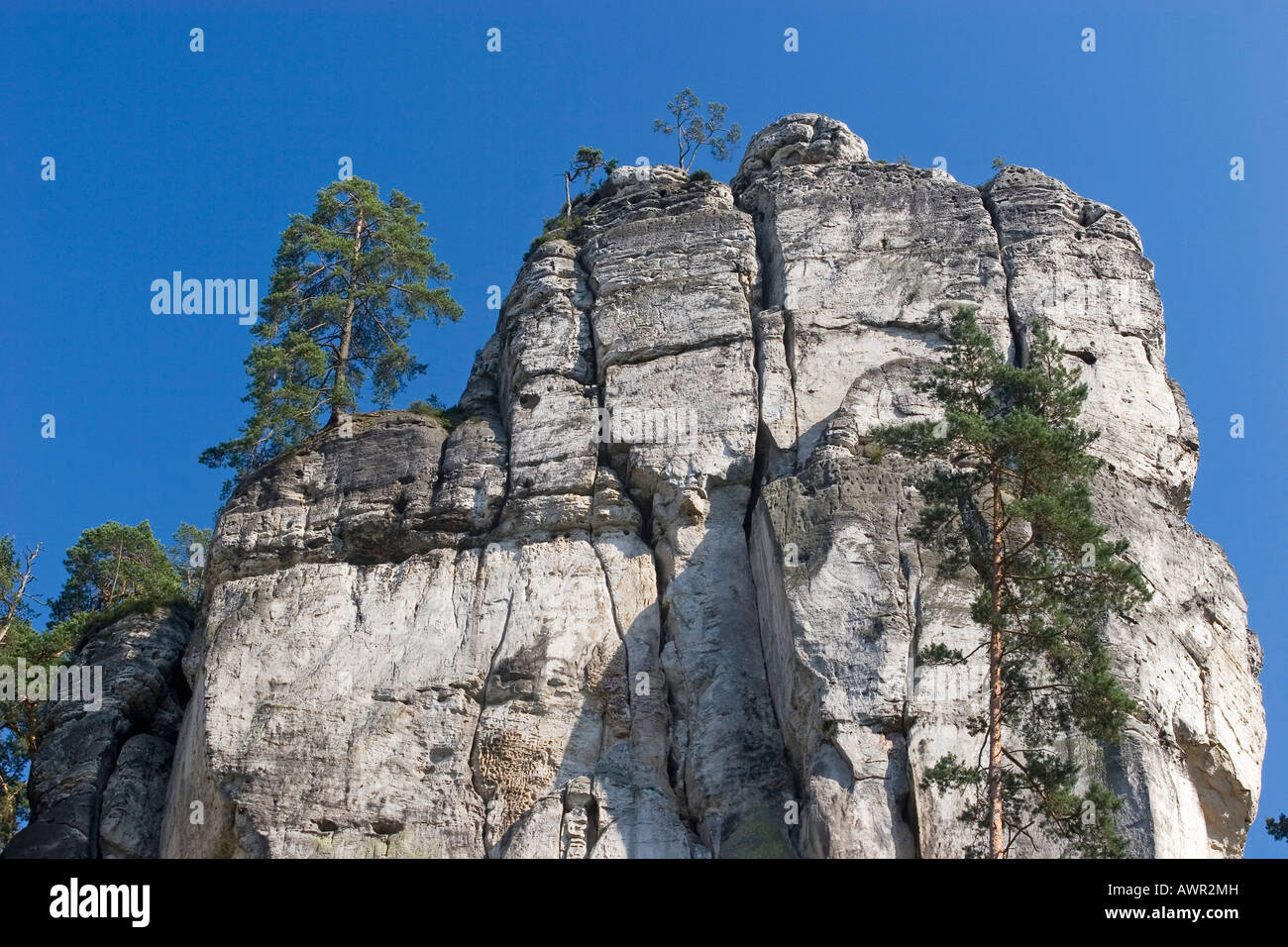 Sandstone rocks, Bohemian paradise, Cesky Ray, Czech Republic Stock ...