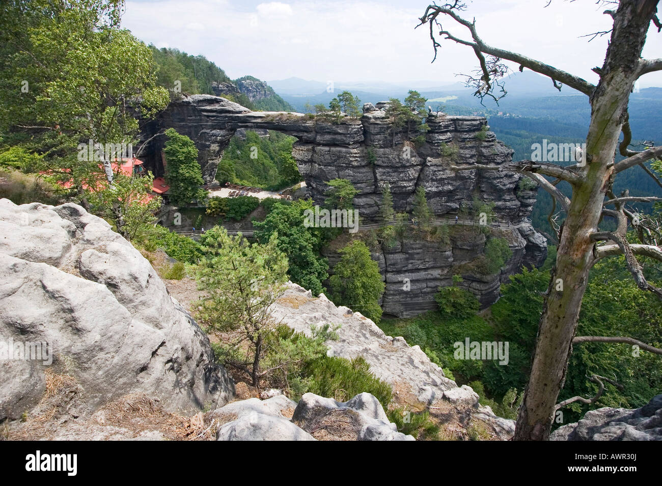Prebischtor, Elbe Sandstone Mountains National Park, Czechia Stock ...