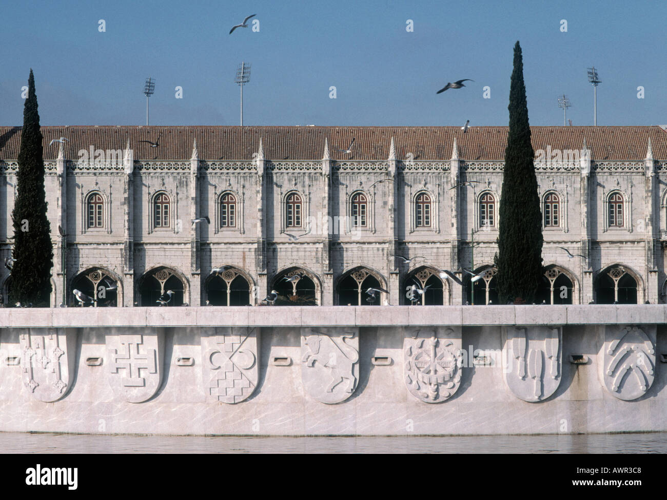 St Jeronimo Cathedral Belem Street scene in Belem Lisbon Portugal Stock ...