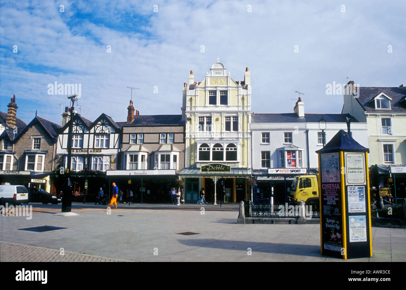 Llandudno Town center, Wales Stock Photo - Alamy