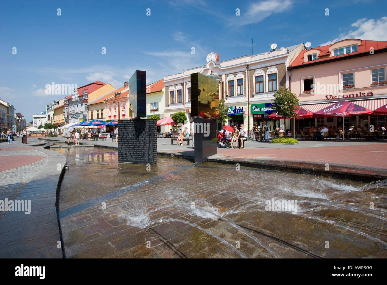 Pedestrian zone, Liptovský Mikulas, Slovakia Stock Photo - Alamy