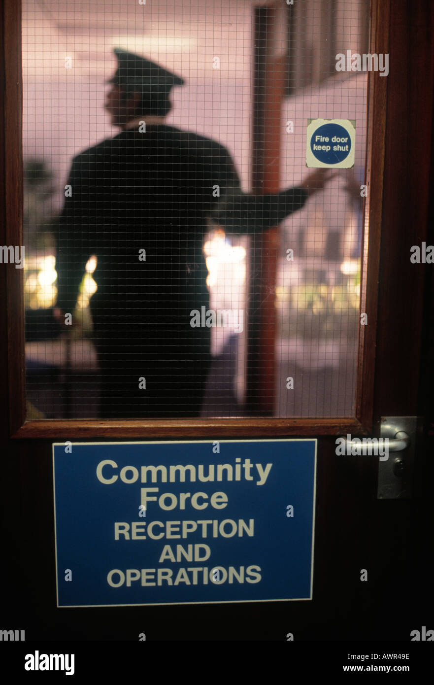 Community Police Officers in Chiltern County Durham Stock Photo - Alamy