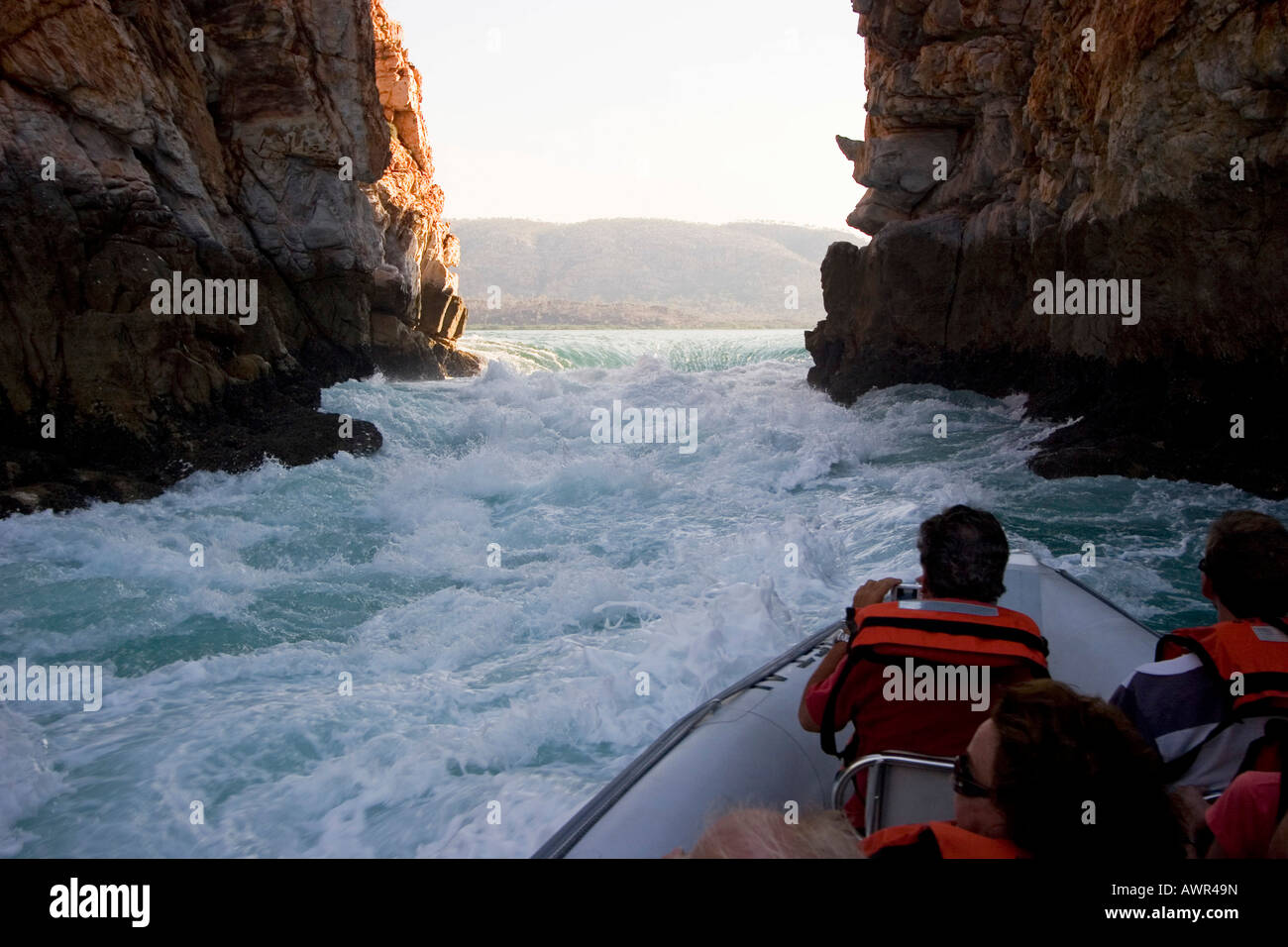Speedboat ride, Horizontal Waterfalls, Talbot Bay, Western Australia ...