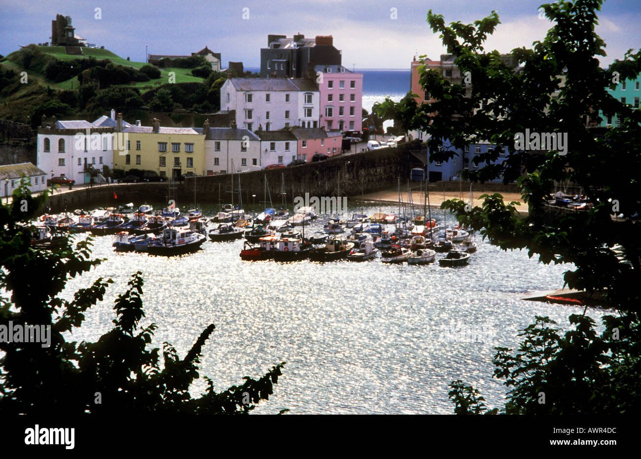 Tenby Harbour and marina in North Wales Stock Photo - Alamy