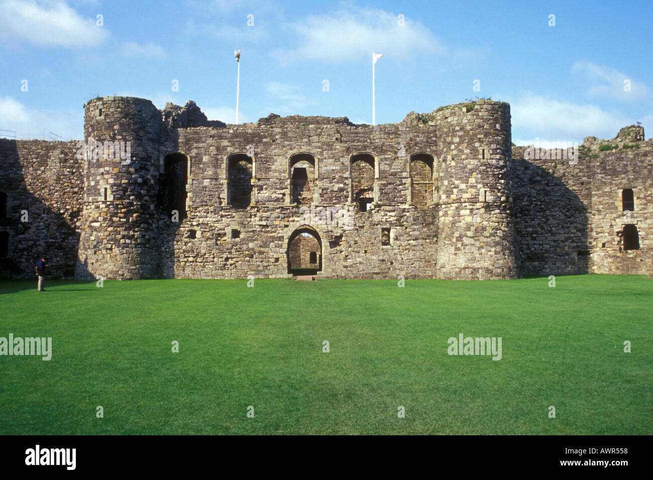 Beaumaris Castle, Wales. The last castle built to contain the Welsh ...