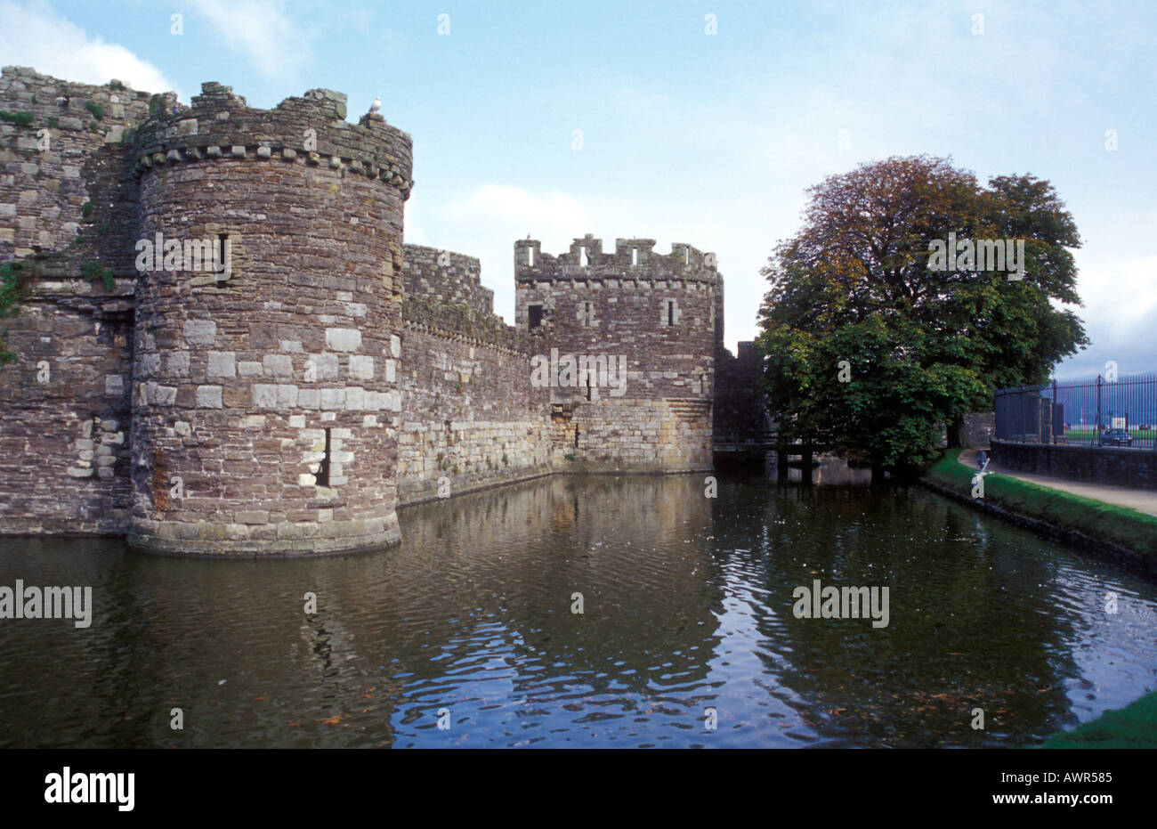 Beaumaris Castle, Wales. The last castle built to contain the Welsh ...
