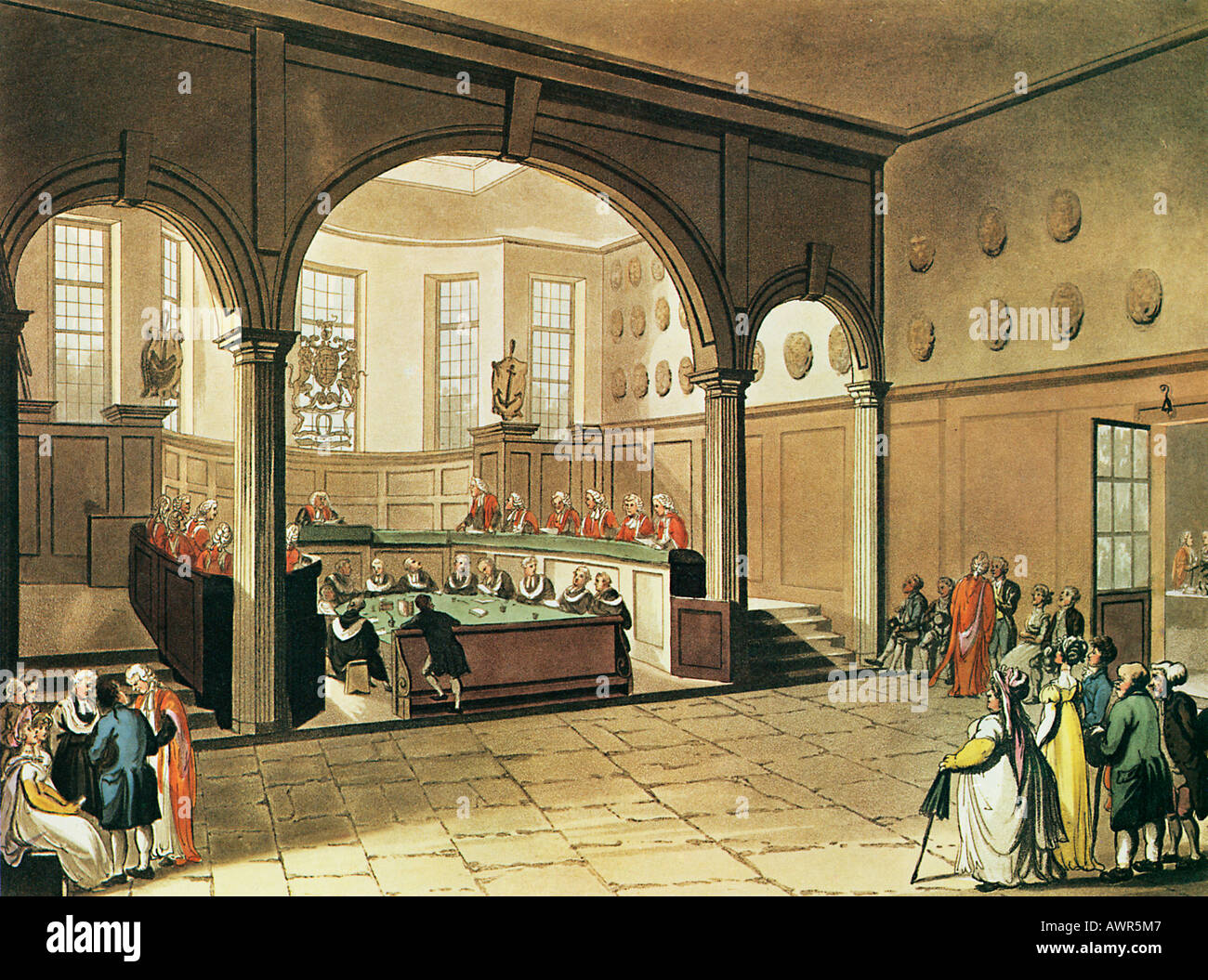 Doctors Commons 1805 from the Microcosm of London illustrated by ...
