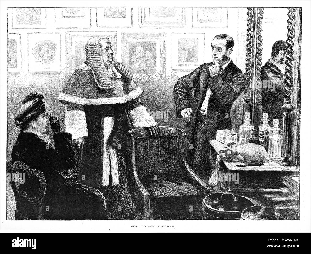 Wig uk Black and White Stock Photos & Images - Alamy