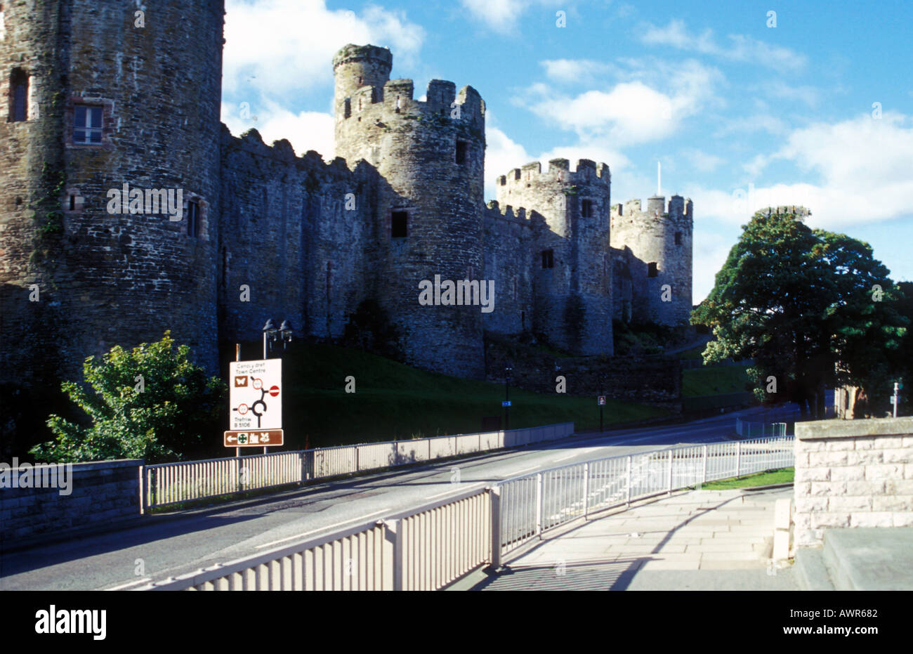 Conwy Castle also known as Conway Castle in Wales Stock Photo - Alamy