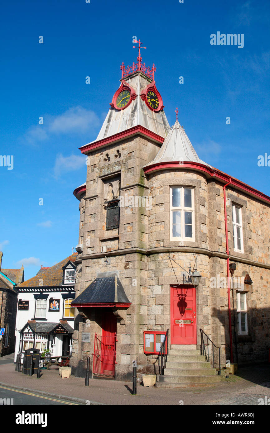 Marazion Town Hall Stock Photo - Alamy