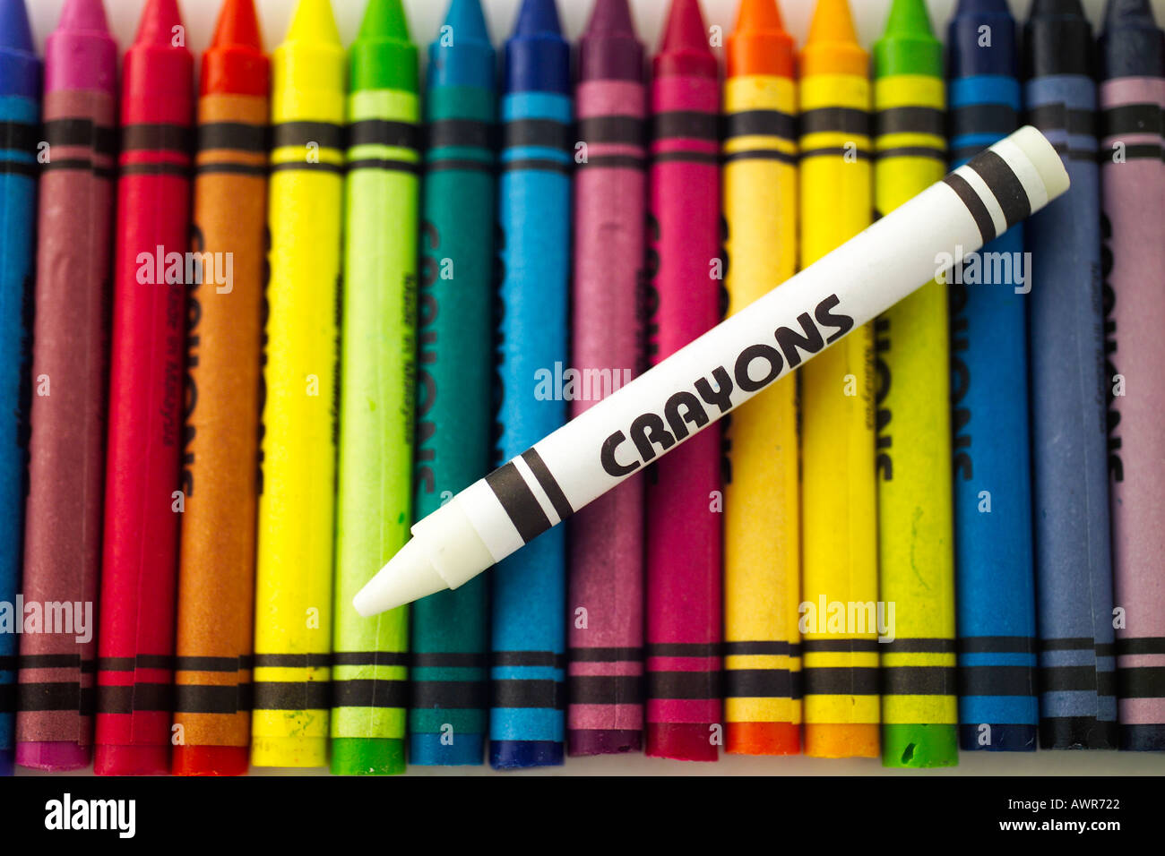 Childrens colouring crayons hi-res stock photography and images - Alamy