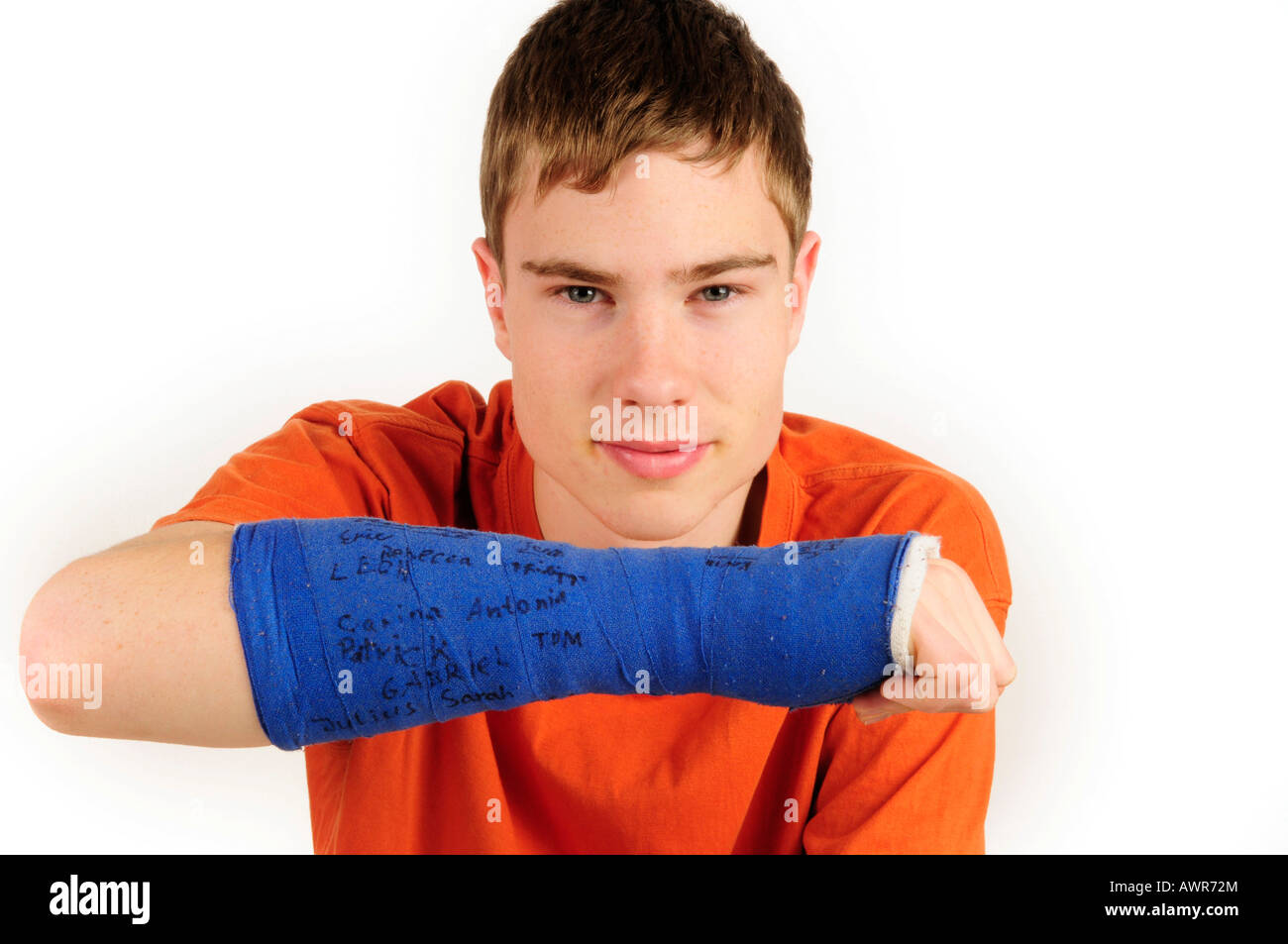 Teen male boy hurt injured hi-res stock photography and images - Alamy