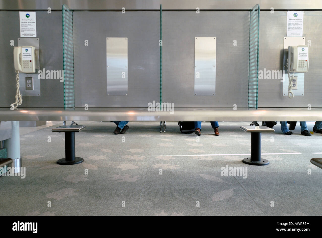 Courtesy Telephone desk Stock Photo - Alamy