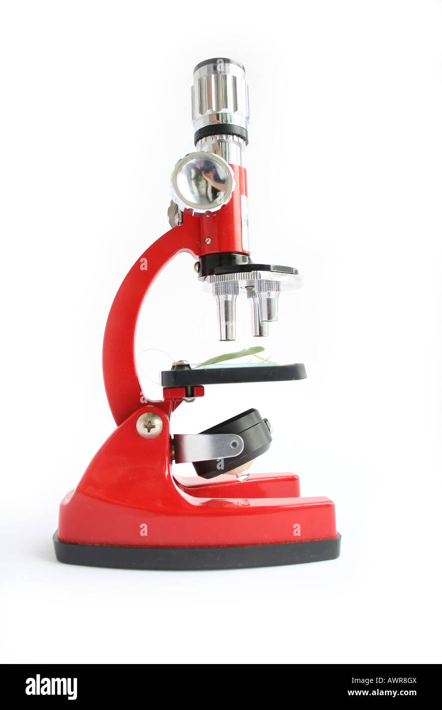Microscope profile view Stock Photo - Alamy
