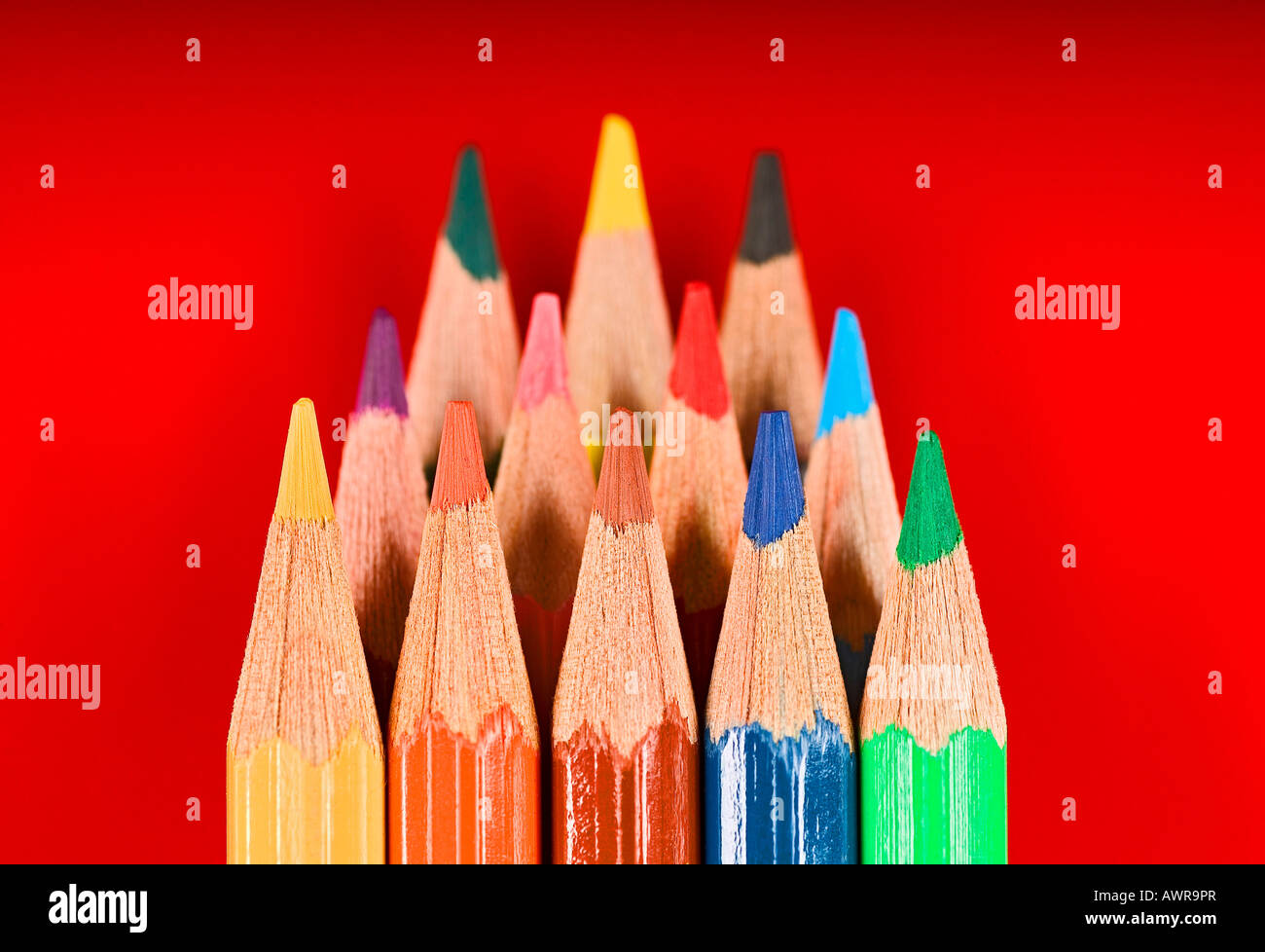 pen pencil color pile stack colorful school wood paint artistic artwork ...