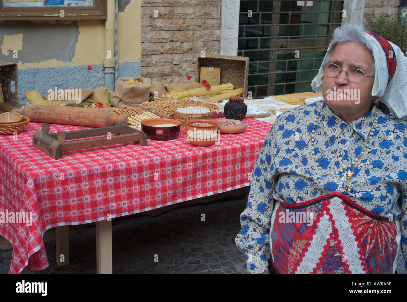 Italian food in Abruzzo Stock Photo - Alamy