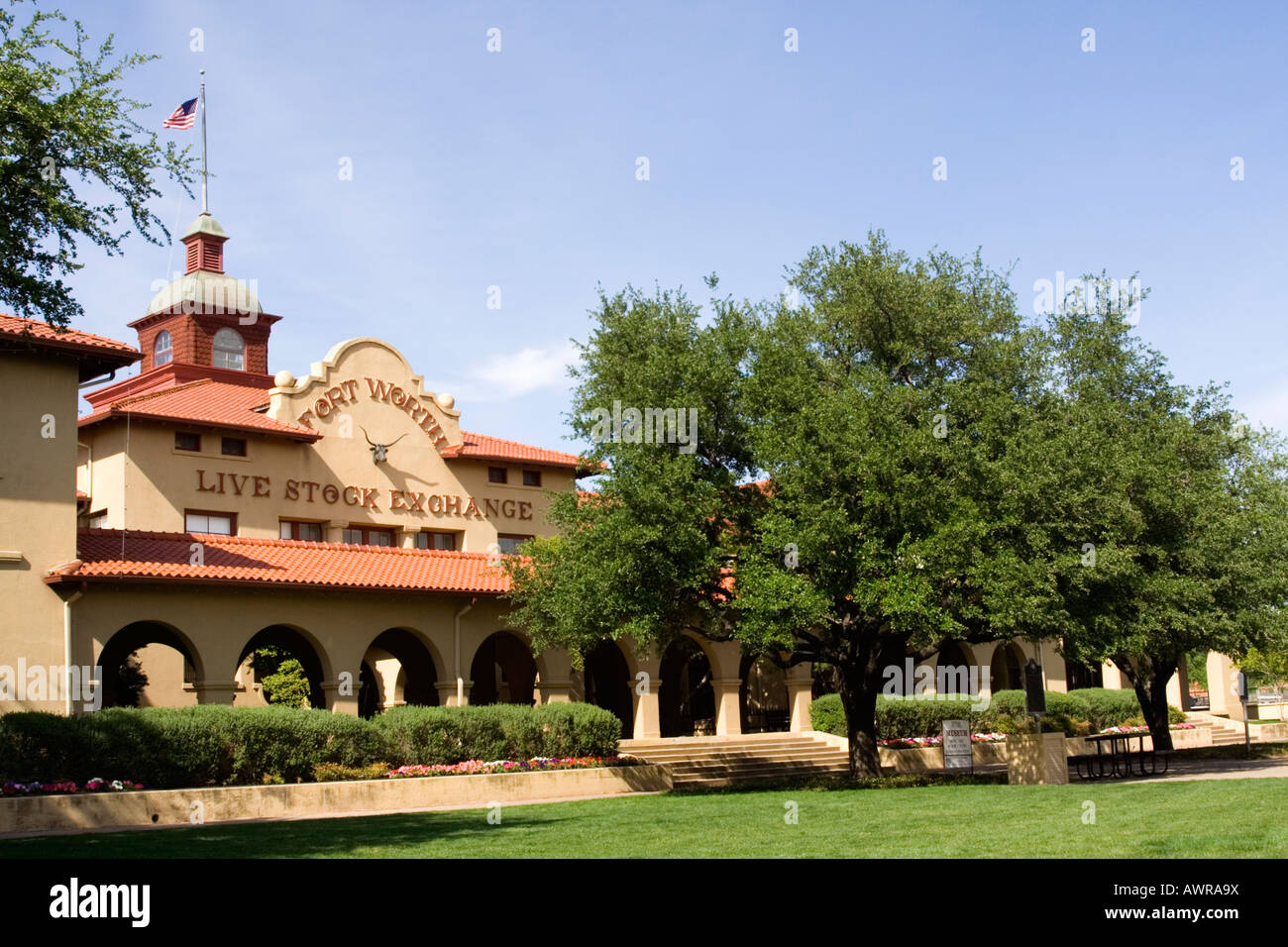 Livestock Exchange, National Historic District of the Stockyards, Fort Worth, Texas Stock Photo ...