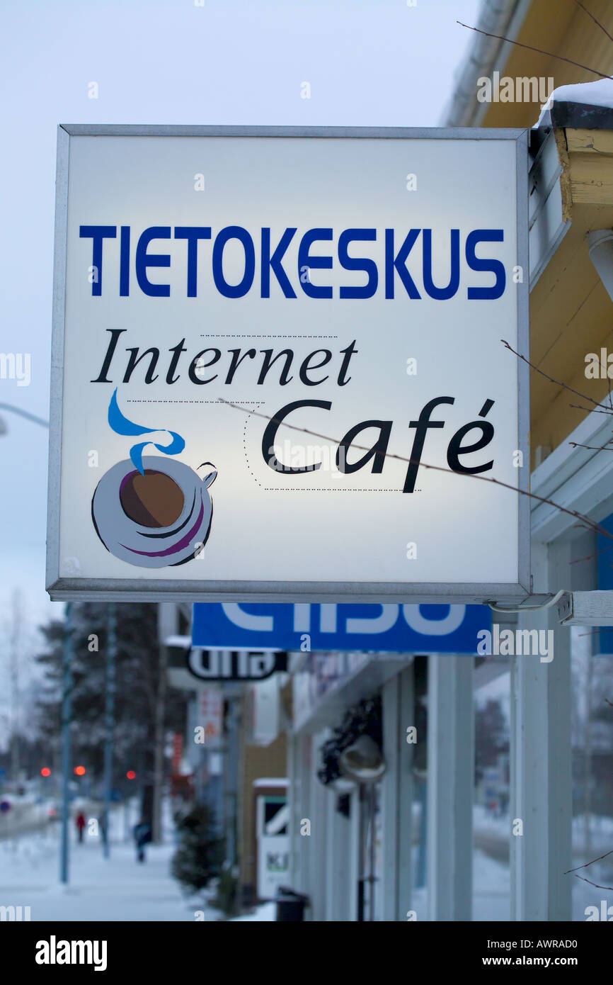 Sign cyber cafe hi-res stock photography and images - Alamy